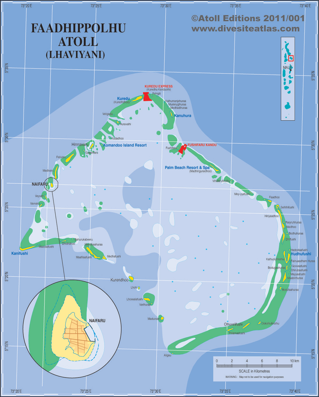 Faadhippolhu Atoll Islands (Lhanviyani) - The Maldives Expert